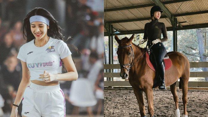 4 Potret Anya Geraldine Tampil Sporty saat Olahraga, dari Voli hingga ...