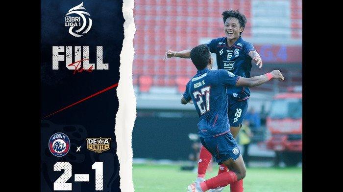 Arema FC 2-1 Dewa United, Singo Edan Selangkah Lagi Keluar Dari Zona Merah - Tribunbatam.id