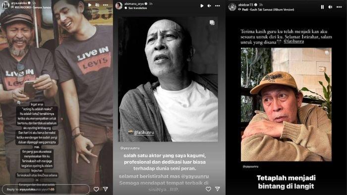 Arya Saloka hingga Abidzar Al Ghifari Kenang Sosok Yayu Unru yang Tutup Usia - Tribunbatam.id