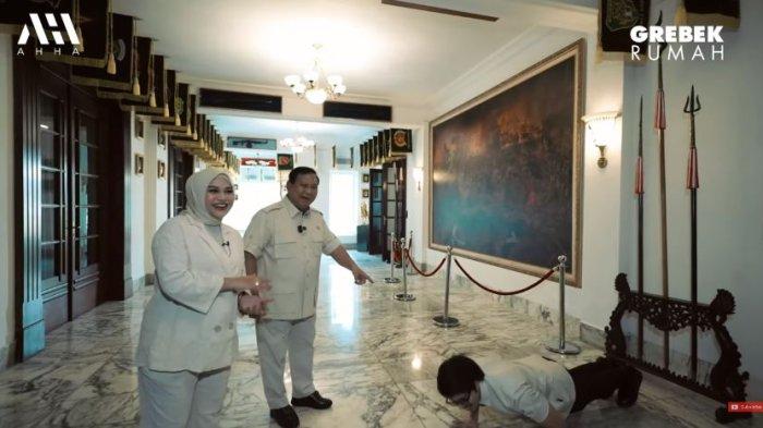 Atta Halilintar Push Up di Depan Prabowo Usai Nyontek saat Tebak Nama ...