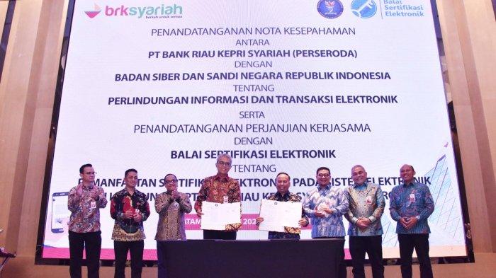BRK Syariah Teken MoU dengan BSSN dan BSrE Tentang Perlindungan ...
