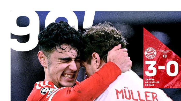 Hasil Liga Champions Bayern Munchen vs Lazio, Harry Kane 2 Gol, Munchen ke Perempat Final ...