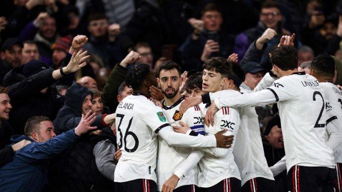 Hasil Nottingham vs Manchester United, Rashford, Weghorst, Fernandes ...