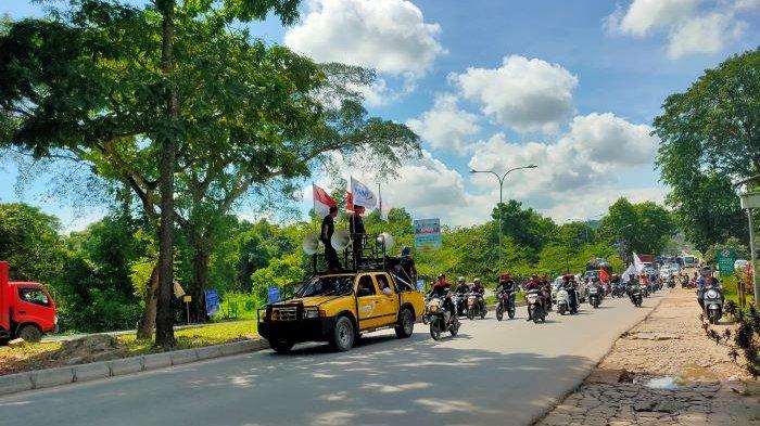 Kawal UMK Batam 2024, Buruh Bergerak ke Kantor Disnaker Batam ...