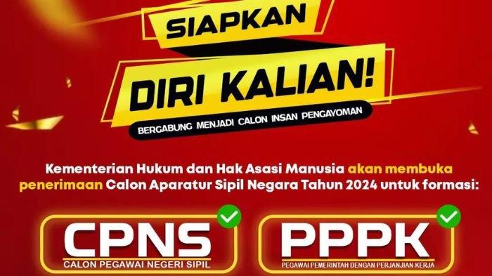 Kemenkumham Buka Formasi CPNS 2024 untuk Lulusan SMA hingga S1, Berikut Rinciannya - Tribunbatam.id