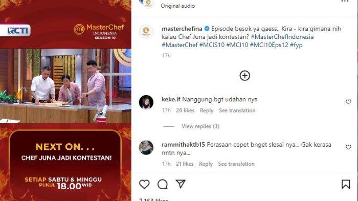 Live Streaming Masterchef Indonesia 10, Chef Juna Dibuat Seperti ...