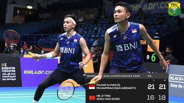 Hasil Kejuaraan Badminton Asia 2023, 3 Ganda Putra Menang, Leo/Daniel Kalah - Tribunbatam.id