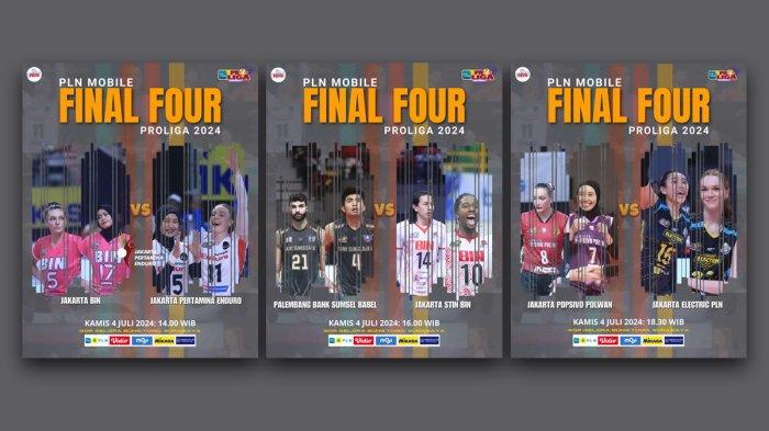 Live Streaming Moji TV Final Four Proliga 2024 Hari Ini Jakarta BIN vs ...