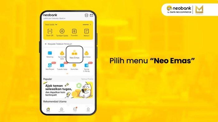 Cara Investasi Emas di Bank Neo Commerce, Harga Mulai dari Rp 10 Ribu ...