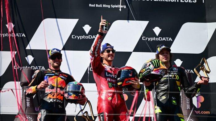 Hasil MotoGP Austria 2023, Francesco Bagnaia Juara Lagi, Tak Terlewati Sejak Start - Tribunbatam.id