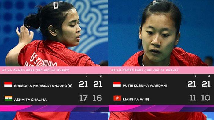 Hasil Badminton Asian Games 2022 Gregoria Putri Kw Ana Tiwi Menang