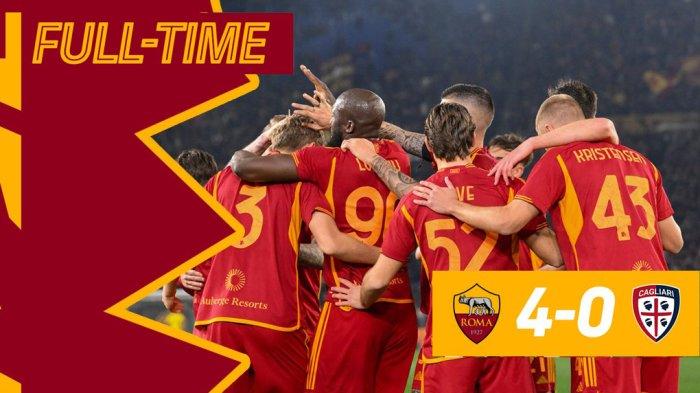 Hasil AS Roma vs Cagliari, Paulo Dybala 2 Gol, Giallorossi Pesta 4 Gol ...