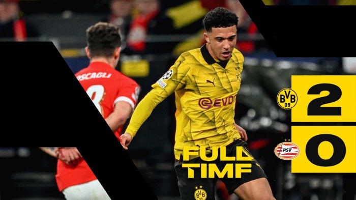 Hasil Liga Champions Dortmund vs PSV, Gol Jadon Sancho, Marco Reus Antar Dortmund ke 8 Besar ...