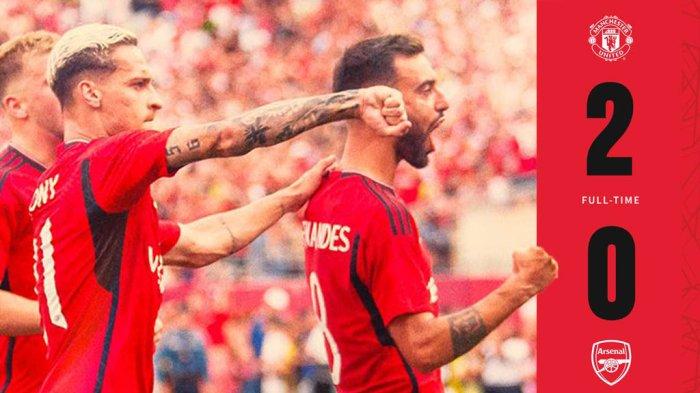 Hasil Manchester United vs Arsenal, Bruno Fernandes, Jadon Sancho Cetak ...