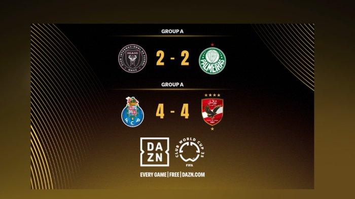 Hasil Piala Dunia Klub 2025, 2 Laga Grup A Berakhir Imbang, Inter Miami ...