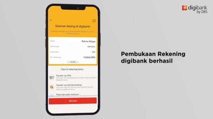 Cara Buka Rekening Digibank Online di HP, Cukup 5 Menit Buka Tabungan Digital - Tribunbatam.id