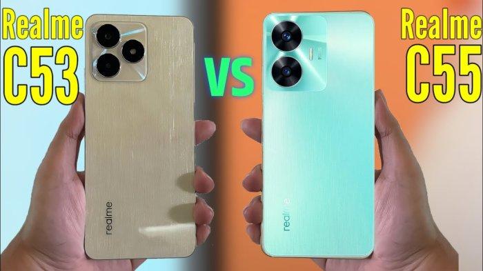 Perbandingan Realme C53 NFC vs Realme C55 NFC, Harga Juli 2024 dan Spesifikasi - Tribunbatam.id
