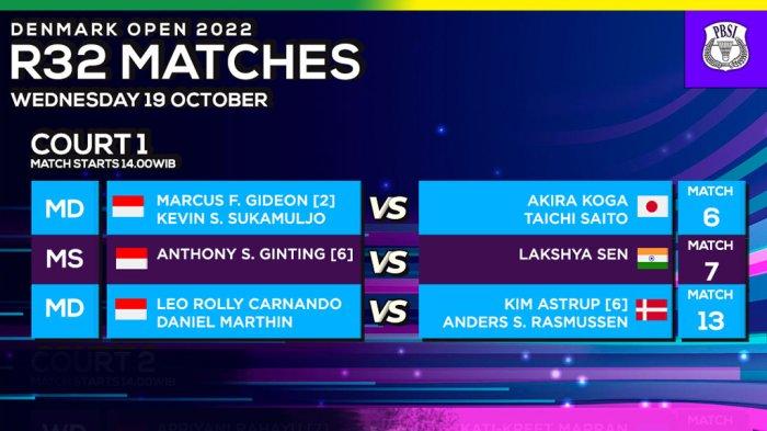 Jadwal Live Streaming Denmark Open 2022, 9 Wakil Indonesia Main, Termasuk Marcus/Kevin dan ...
