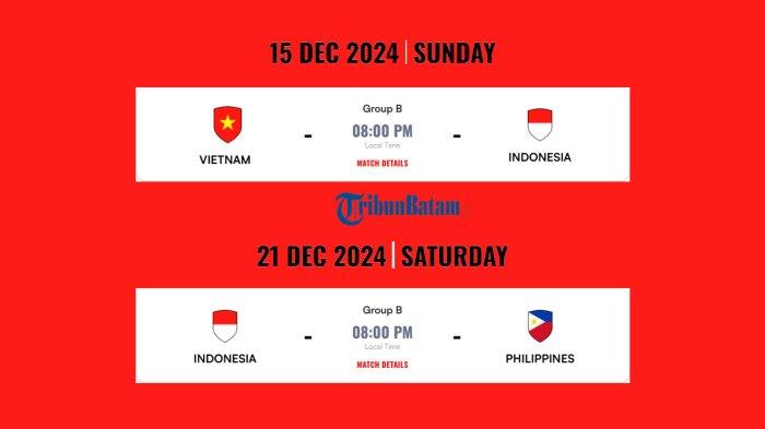Jadwal Timnas Indonesia di ASEAN Cup 2024, Lawan Vietnam di Hanoi, Jamu ...
