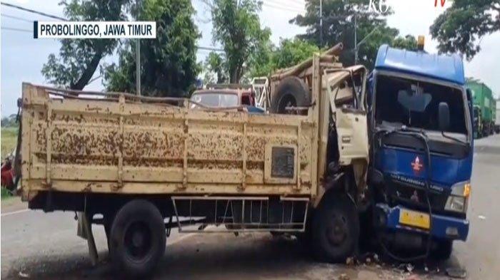 Kecelakaan di Jalan Pantura Probolinggo, Sopir Sempat Terjepit Body Truk - Tribunbatam.id