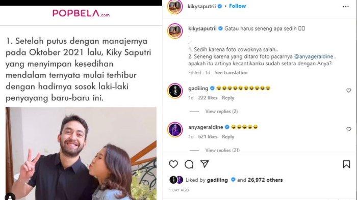 Anya Geraldine Malah Ketawa Lihat Foto Nadif Zahiruddin dengan Kiky Saputri - Tribunbatam.id