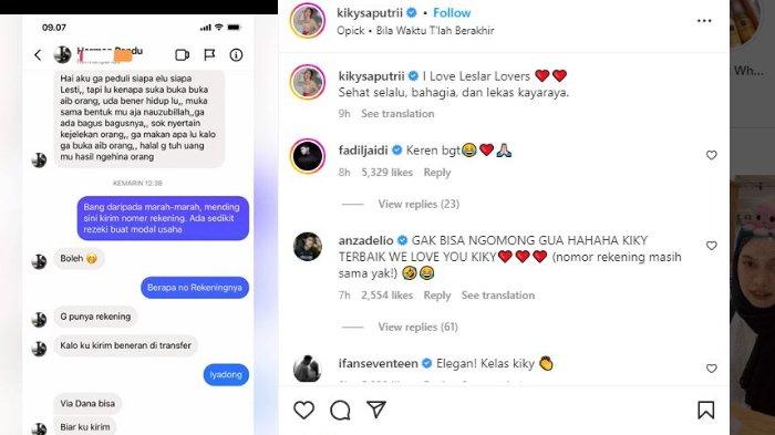 Kiky Saputri Banjir Pujian usai Transfer Uang ke Fans Leslar yang Menghujatnya - Tribunbatam.id