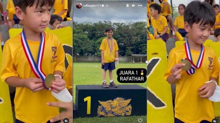 Rafathar Sabet Medali Emas dalam Kejuaraan Lomba Lari di Sekolah ...
