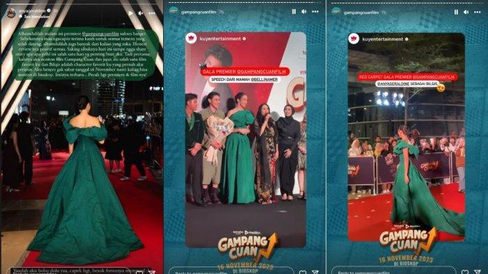 Anya Geraldine Kelelahan Hadiri Gala Premier Film Gampang Cuan - Tribunbatam.id