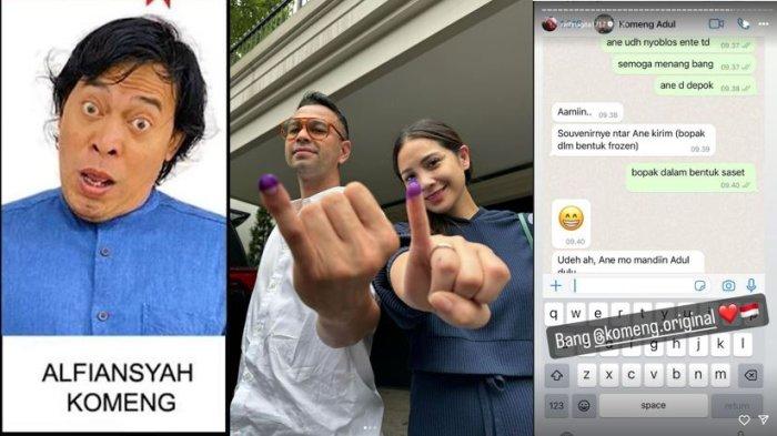 Raffi Ahmad Terang-terangan Nyoblos Komeng sebagai Caleg DPD Jawa Barat - Tribunbatam.id