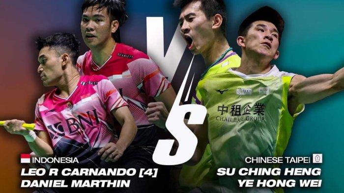 Live Streaming Final Thailand Masters 2023, Leo/Daniel vs Su Ching Heng/Ye Hong Wei - Tribunbatam.id