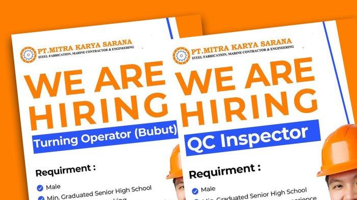 Lowongan Kerja Batam - PT Mitra Karya Sarana Buka Loker Foreman Fitter ...
