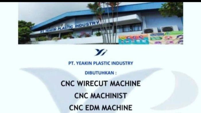 Lowongan Kerja Batam - PT Yeakin Plastic Industry Butuh Tenaga IT, Mold ...