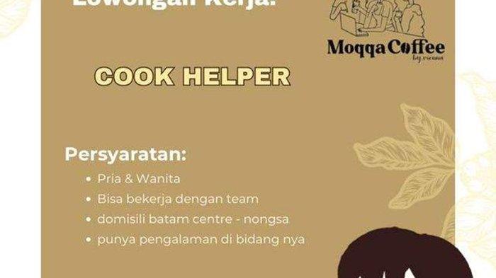 Lowongan Kerja Batam - Moqqa Coffe Buka Loker Cook Helper, Tinggal di ...
