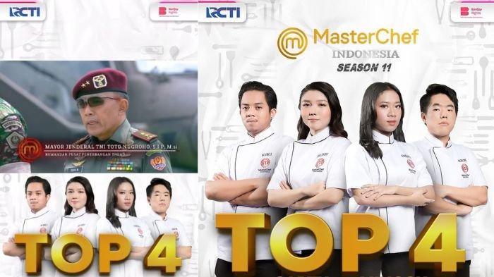 Bocoran MasterChef Indonesia 11, Top 4 MCI 11 Disambut Mayjen TNI Toto Nugroho - Tribunbatam.id