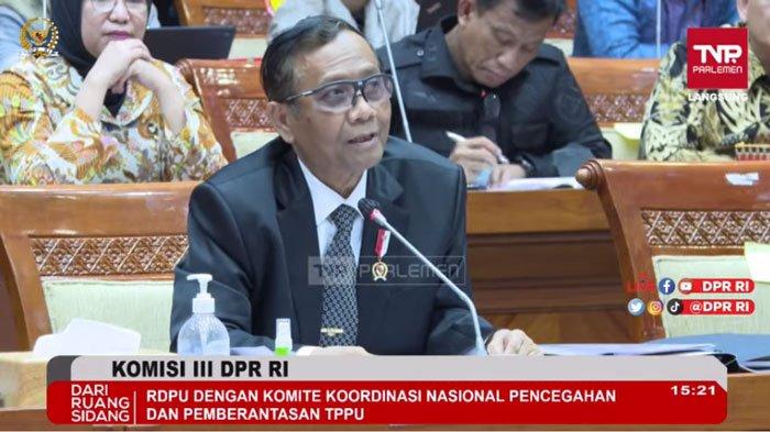 Heboh Transaksi Janggal Kemenkeu Hingga DPR RI, Mahfud MD Tantang Arteria Dahlan - Tribunbatam.id