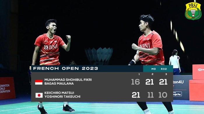 Hasil French Open 2023, Ginting, Fikri/Bagas Menang, Pra/Yer, Rinov/Pitha Kalah - Tribunbatam.id