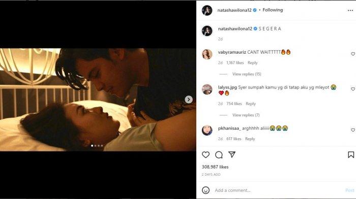 Natasha Wilona Pamer Potret Beradegan Mesra dengan Aliando di Film Argantara - Tribunbatam.id