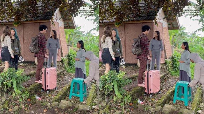 Natasha Wilona Rela Nyeker saat Syuting Film Aku Tahu Kapan Kamu Mati 2 - Tribunbatam.id