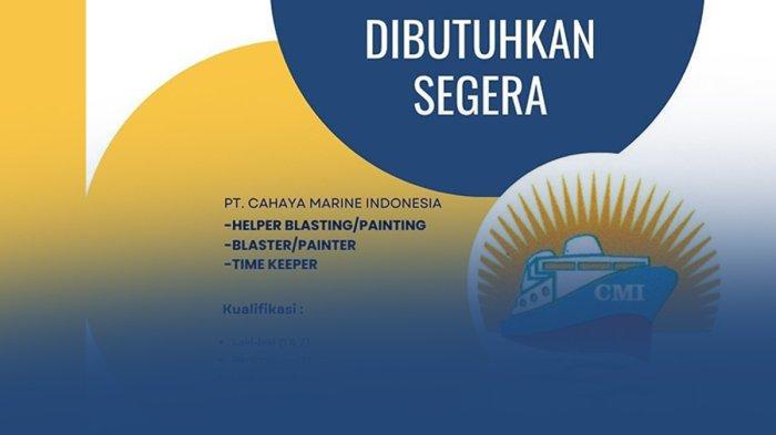 Lowongan Kerja Batam - PT Cahaya Marine Indonesia Buka Loker Helper ...