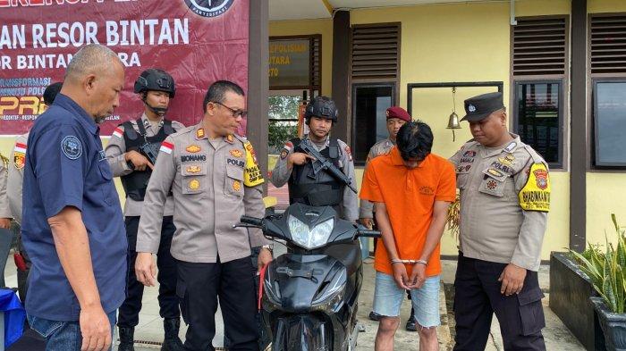 Tersangka Pencurian Motor di Bintan Kepri Niat Jalan Kaki Cari Target, Libatkan Bengkel ...