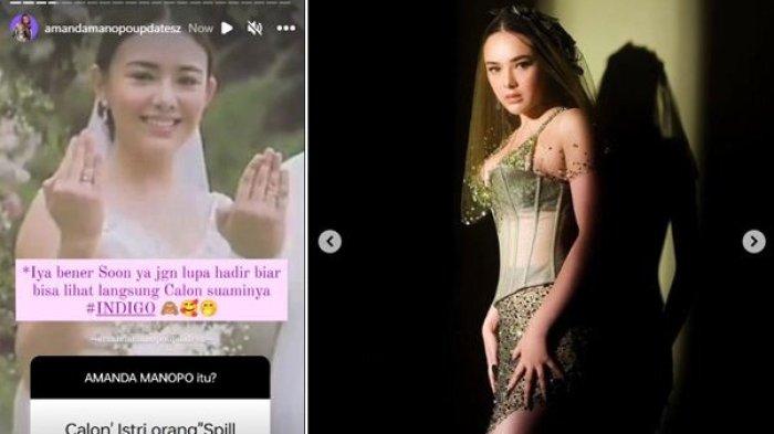 Amanda Manopo Kenakan Gaun Pengantin dan Pamer Cincin di Film Indigo - Tribunbatam.id