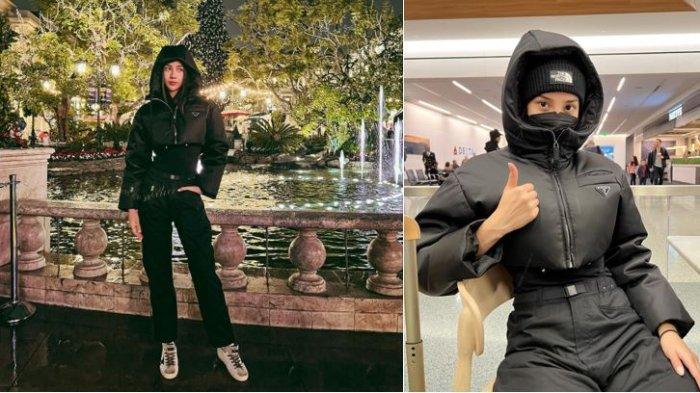 Anya Geraldine Berpose dengan Gaya Andalannya saat Kenakan Outfit Hitam ...