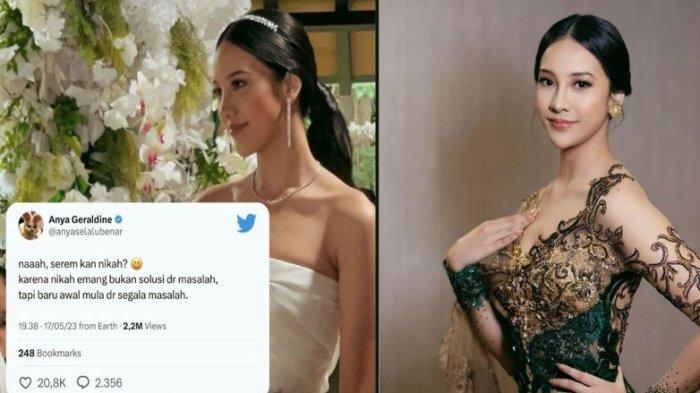 Anya Geraldine Sebut Nikah Menyeramkan Imbas Banyak Artis Cerai ...