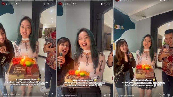 Natasha Wilona Beri Kejutan Ulang Tahun untuk Ghea Indrawari Disela Syuting Film - Tribunbatam.id