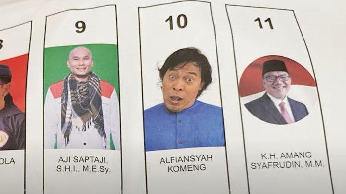 5 Fakta Foto Nyeleneh Komeng di Pemilu 2024, Raih Suara Terbanyak DPD Jabar - Tribunbatam.id