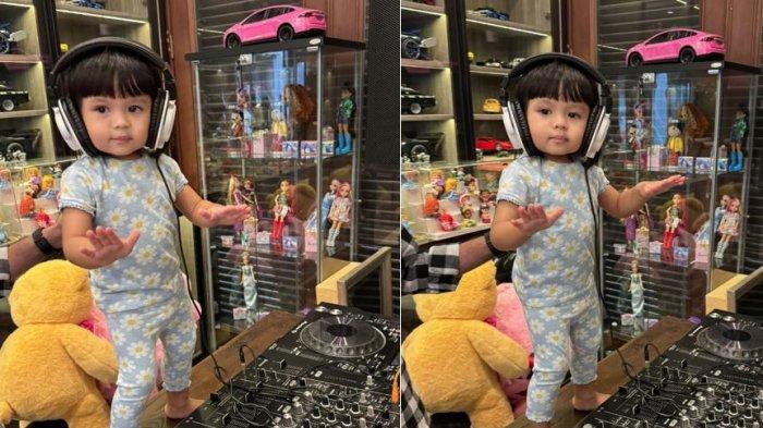 Potret Menggemaskan Ameena saat Jadi DJ Meniru Atta Halilintar ...
