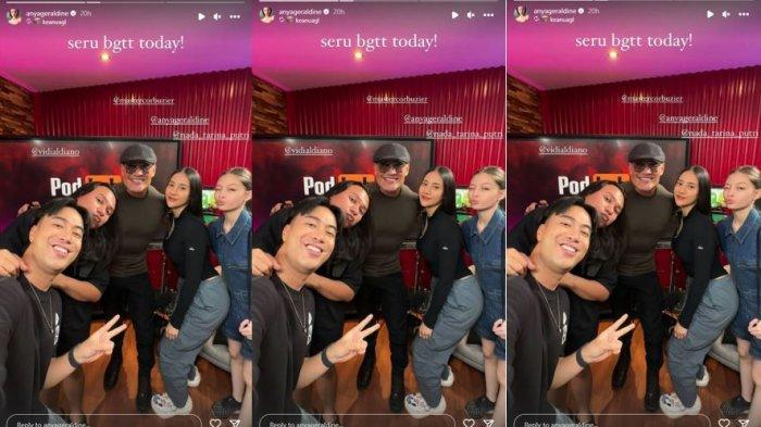 Anya Geraldine Pamer Keseruan Podcast bareng Deddy Corbuzier meski Baru Cedera - Tribunbatam.id