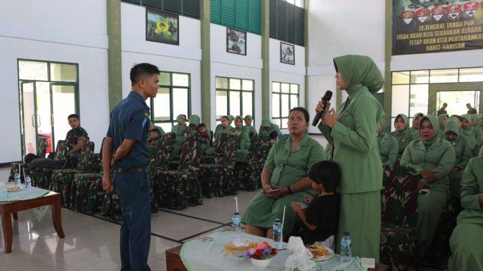 Prajurit dan Persit Batalyon Komposit 1 Gardapati Ikut Sosialisasi ...
