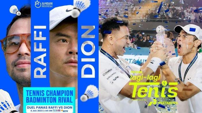 Raffi Ahmad Tanding Badminton Lawan Dion Wiyoko usai Jadi Pasangan ...