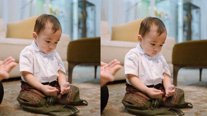 Potret Rayyanza Putra Raffi Ahmad Pakai Sarung dan Baju Koko Buat ...